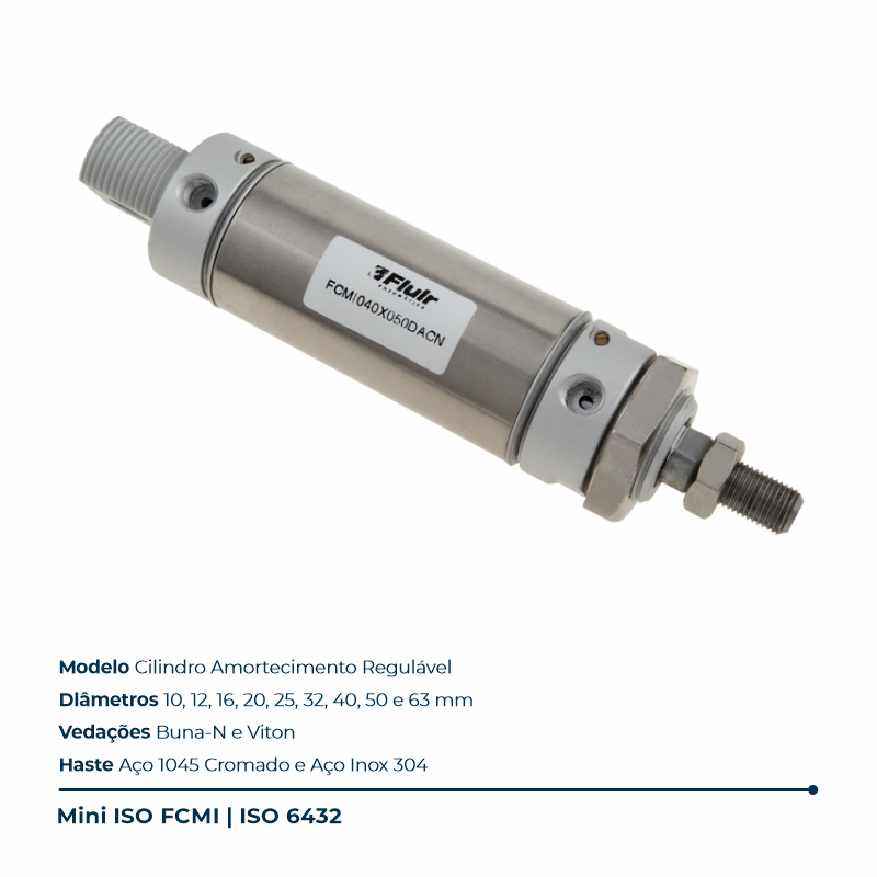 Cilindro Mini ISO (ISO 6432) – Fluir