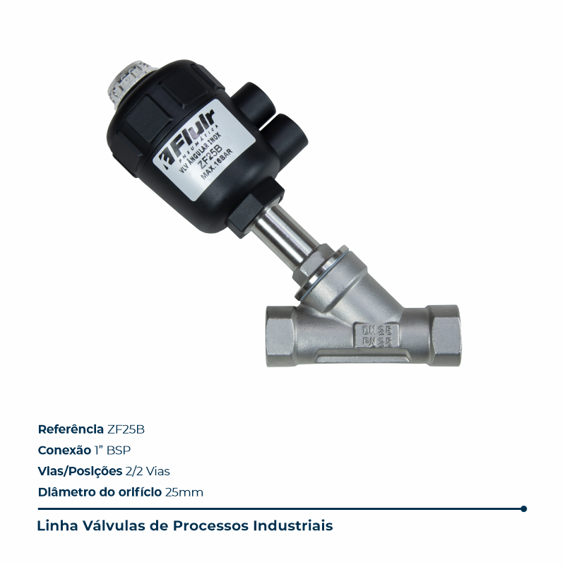 Válvula Angular Inox – Fluir